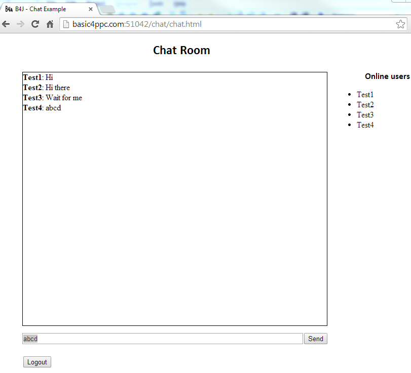 [WebApp] Chatroom - Threads, Sessions and Server events | B4X Programming Forum