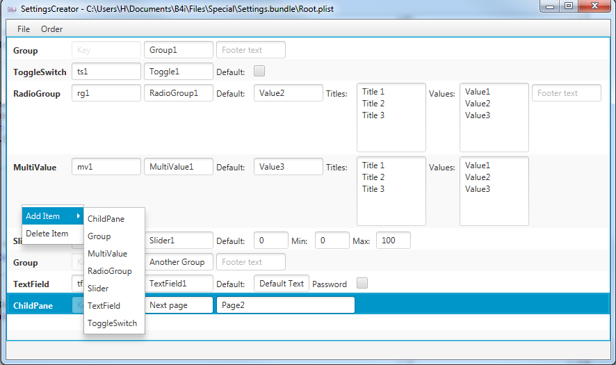 Adding your settings to the default Settings app | B4X Programming Forum