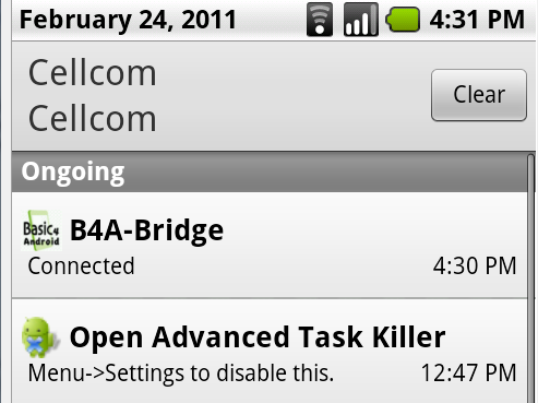 basic4android 开发教程翻译(六)使用B4A-Bridge连接你的设备 | B4X Programming Forum