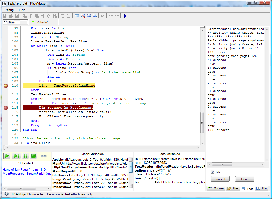 Wish: variable watching | B4X Programming Forum