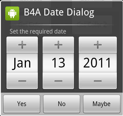 Android Views (controls) and dialogs | B4X Programming Forum