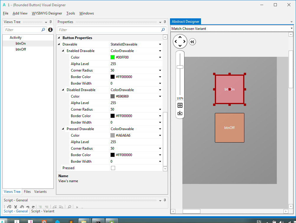 [Solved] Button corner radius reset to 0 when change color | B4X Programming Forum