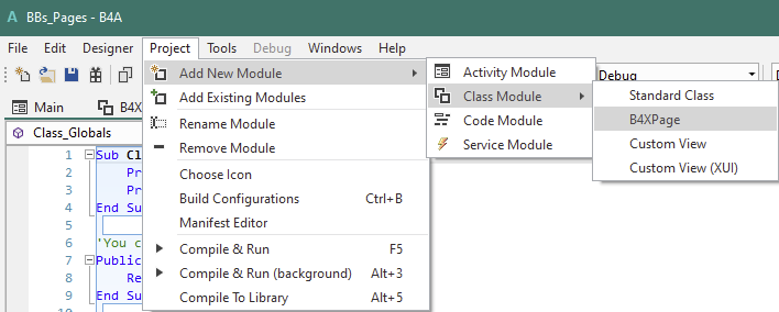 Template for B4XPage | B4X Programming Forum