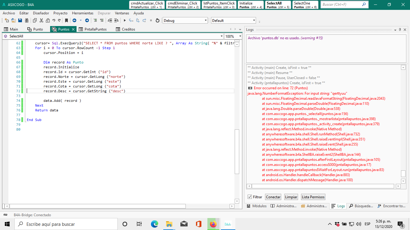 traer FLOAT de db y mostrarla en una tabla------- | B4X Programming Forum