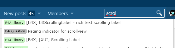 Vertical Scroll on label | B4X Programming Forum
