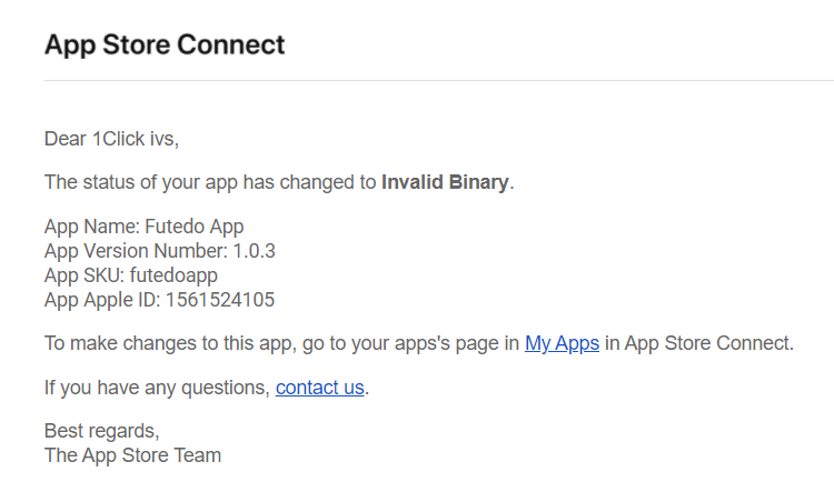 Not signed using an Apple submission certificate | B4X Programming Forum