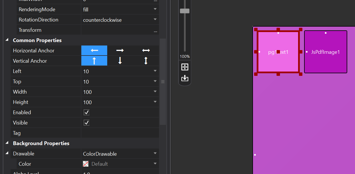 Banano How Can I Achieve Similar Behavior As To What Anchors Do In The Abstract Designer 