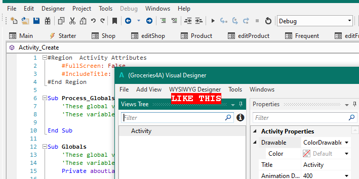 Designtools vs. build in Visual Designer | B4X Programming Forum