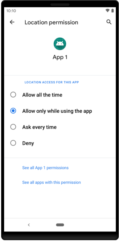 Display Location Permissions Settings Page | B4X Programming Forum
