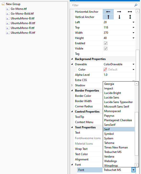Custom Font in Designer | B4X Programming Forum
