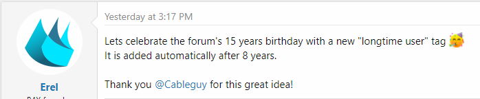 Long time User | B4X Programming Forum