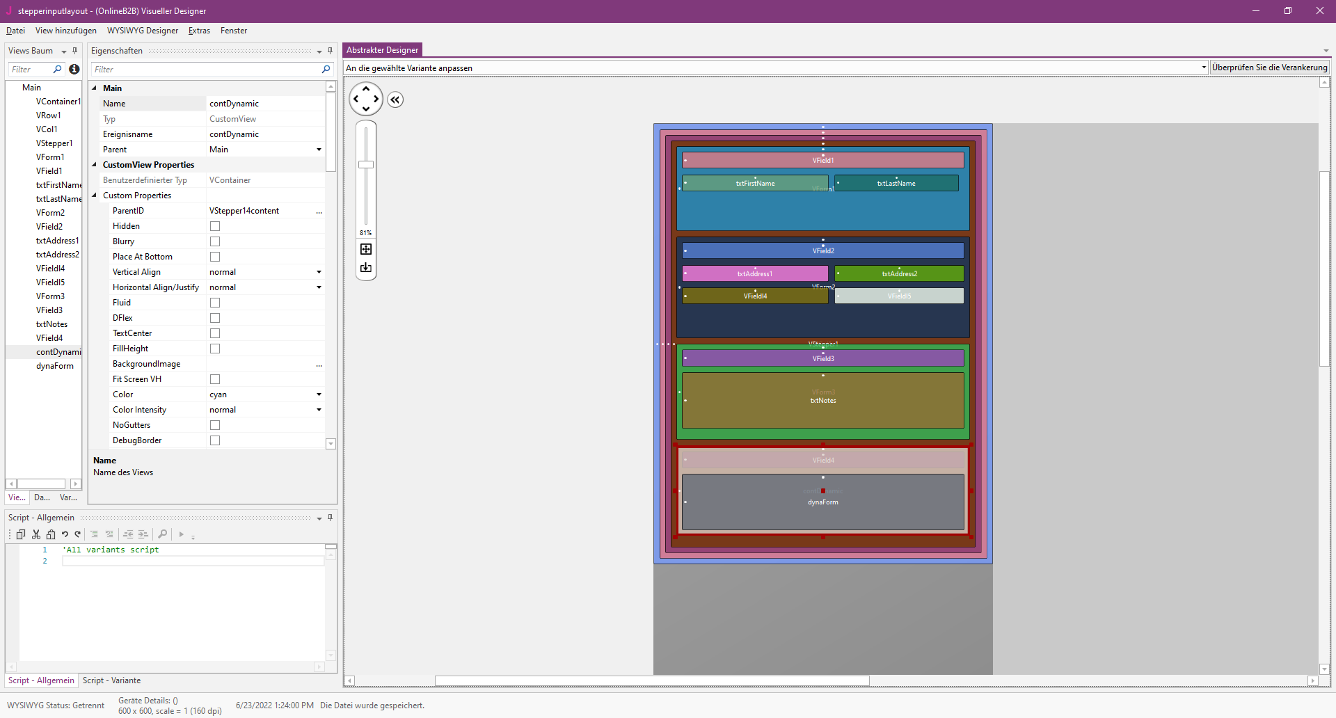 [BANanoVuetifyAD3] VStepper Loadlayout problem | B4X Programming Forum
