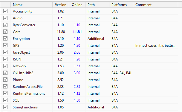 Older versions (SDK19) conflict with the web SQL server | B4X Programming Forum