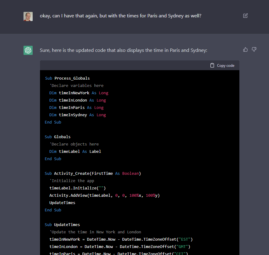 ChatGPT!!!!! | B4X Programming Forum
