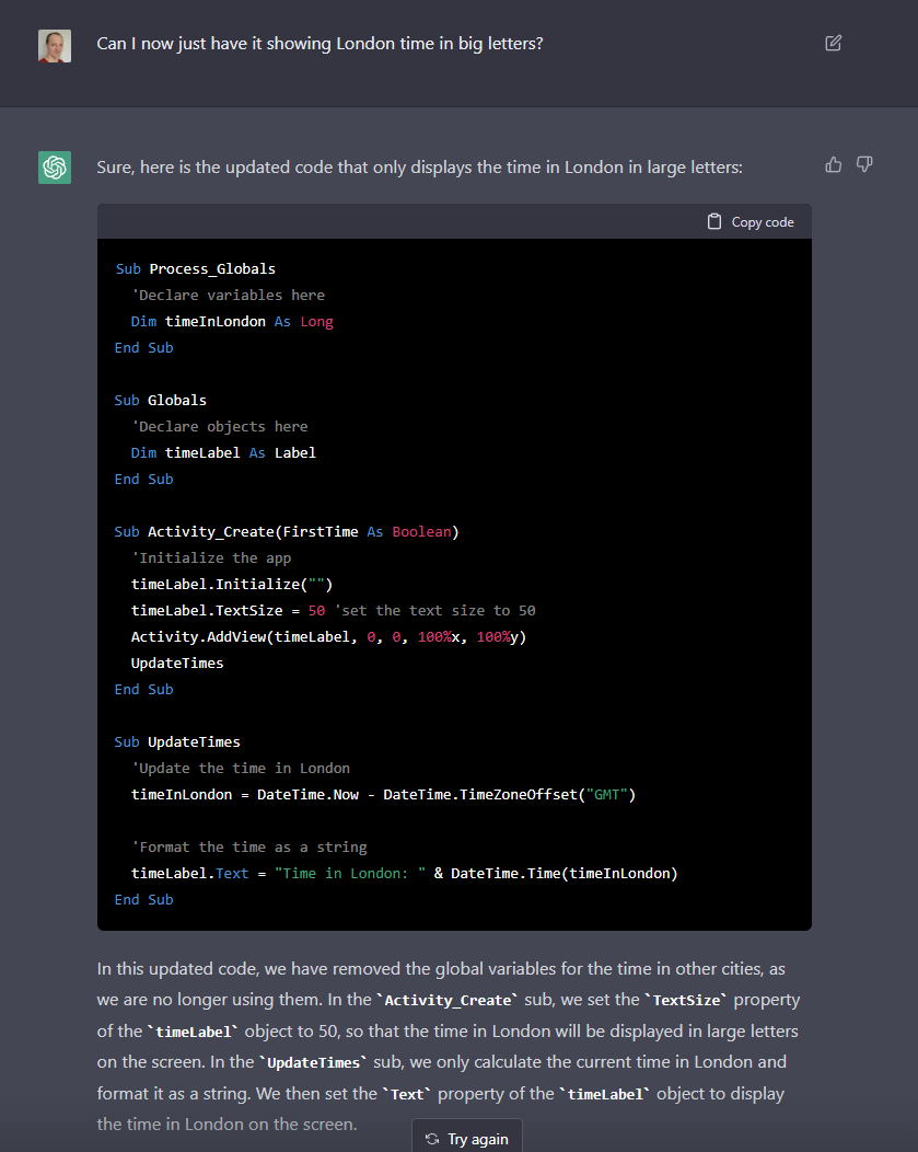 ChatGPT!!!!! | B4X Programming Forum