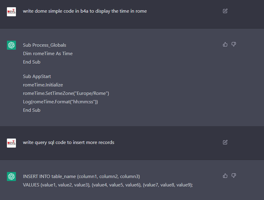ChatGPT!!!!! | B4X Programming Forum