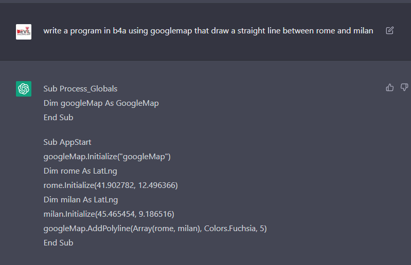 ChatGPT!!!!! | B4X Programming Forum