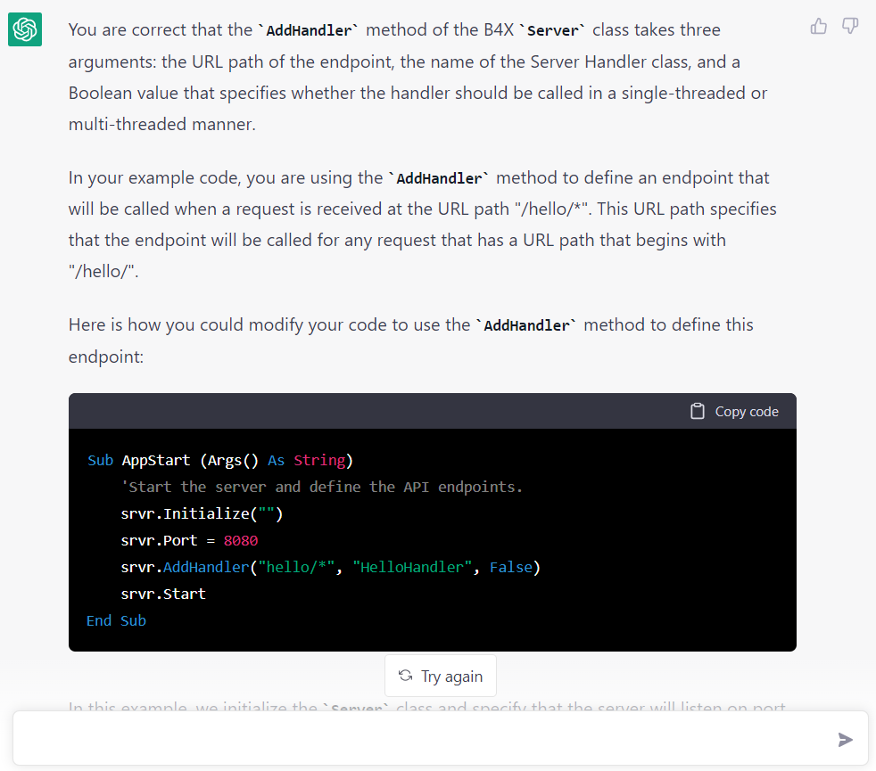 ChatGPT!!!!! | Page 2 | B4X Programming Forum