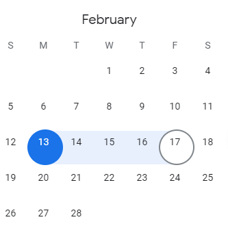 Is there a library that allows the user to select a date range? | B4X Programming Forum