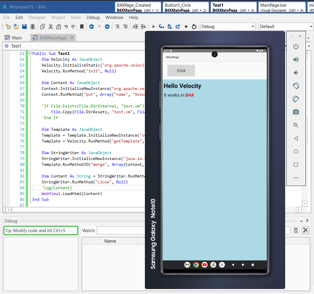 [web]Velocity Template Language (VTL) | Page 2 | B4X Programming Forum