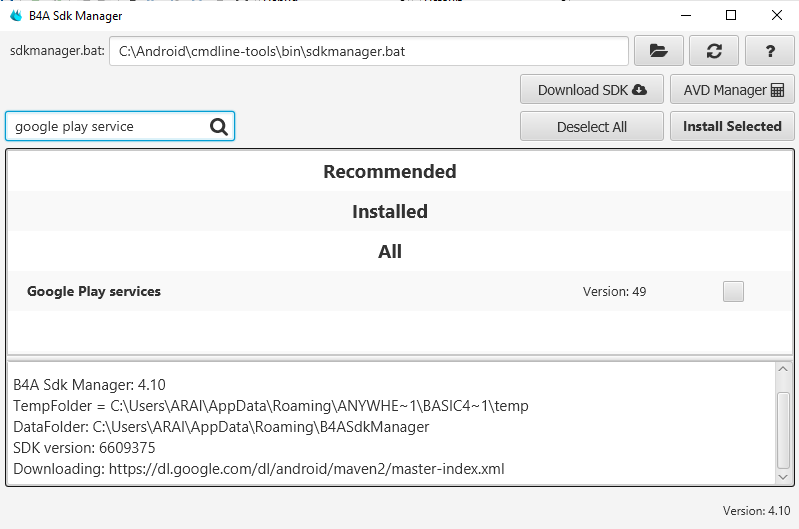 google map for b4a. can't find google play service.jar | B4X Programming Forum