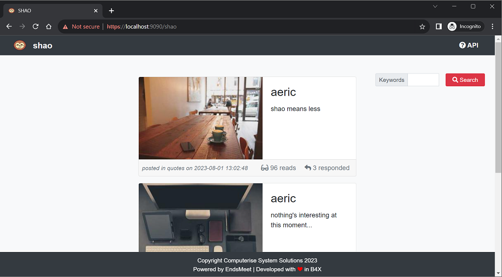 I am thinking to create a small social media | B4X Programming Forum