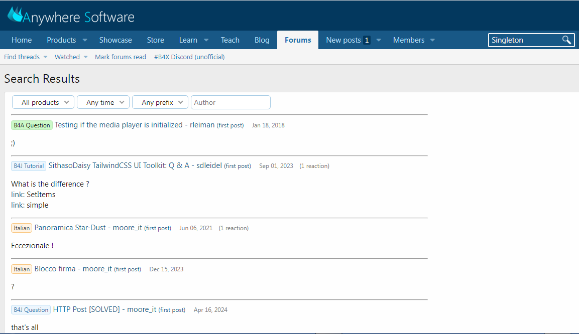 New search engine | B4X Programming Forum