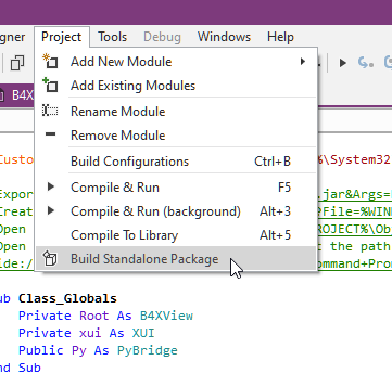 [PyBridge] standalone B4J app how looks? | B4X Programming Forum