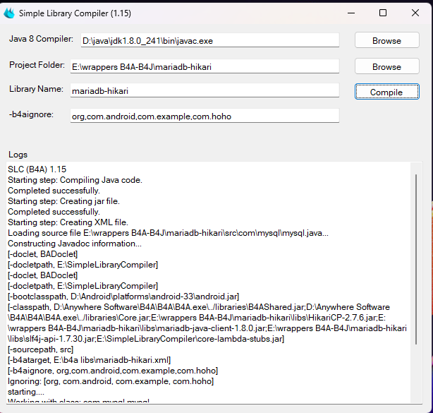 Solved !!! ... B4J_LibraryCompiler.exe cannot find B4Jfolder | B4X Programming Forum