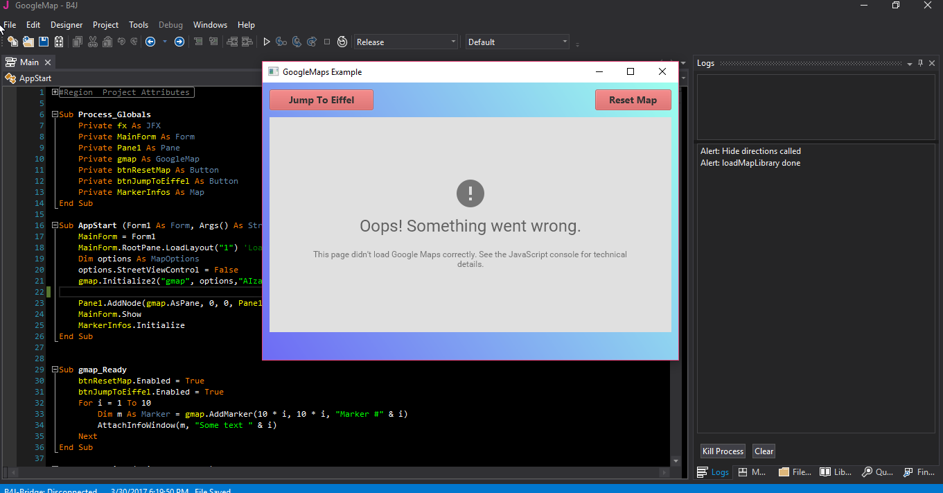 jGoogleMaps Error | B4X Programming Forum