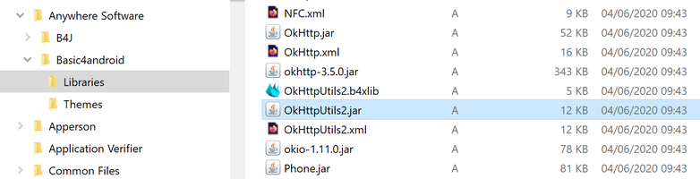 Redundant Ok*.* files in the libraries folder? | B4X Programming Forum