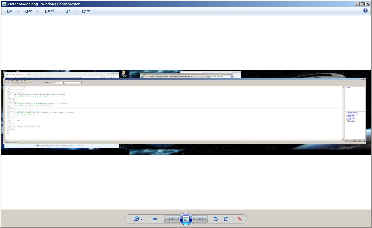 b4a v12.5 does not allow me to utilize my 3 computer screens. | B4X Programming Forum