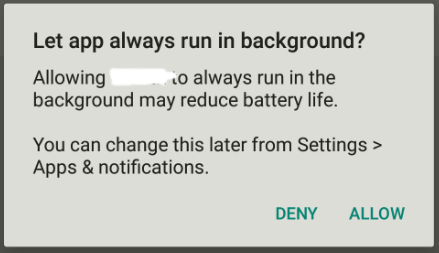 Let app run always in background permission | B4X Programming Forum