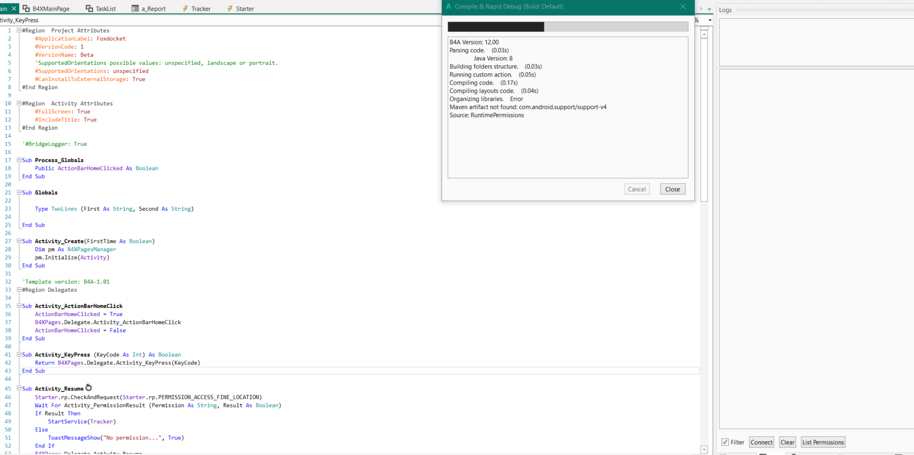 Organizing libraries. Error Maven artifact not found | B4X Programming Forum