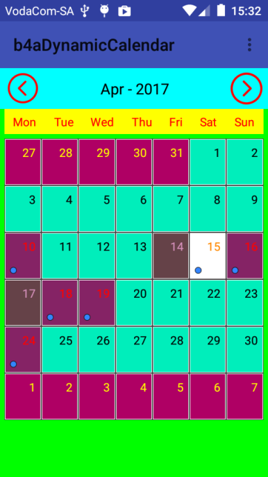 Mydynamiccalendar B4x Programming Forum 