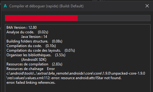 salut salut j'ai un soucis a chaque fois que j'essai de compile un exemple de programme pris ...