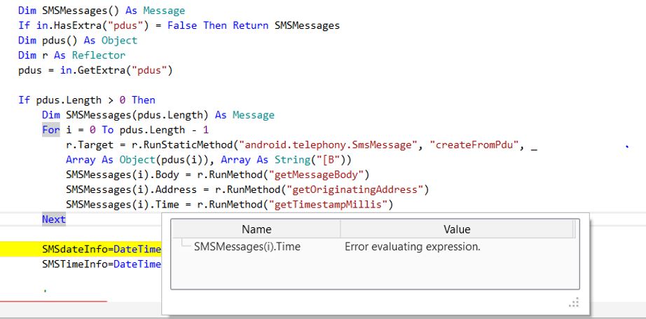 Getting the Date and Time of SMS | B4X Programming Forum