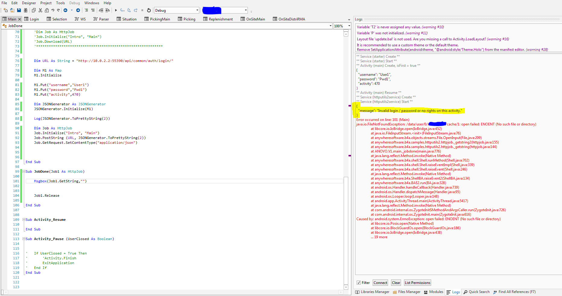 Job.GetString not initalised after a call | B4X Programming Forum