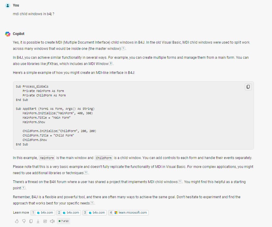 Microsoft Copilot knows me... ??? | B4X Programming Forum