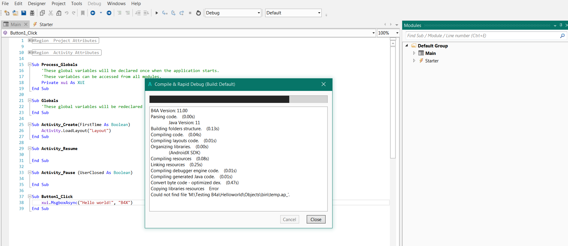 "Could not Find File Error" When we tried to run from other machine | B4X Programming Forum