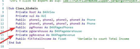 What is the difference between Public B4XPage and Private B4XPage? | B4X Programming Forum