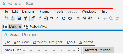 B4A V5 Beta #4 - Menu colors in Visual Designer | B4X Programming Forum