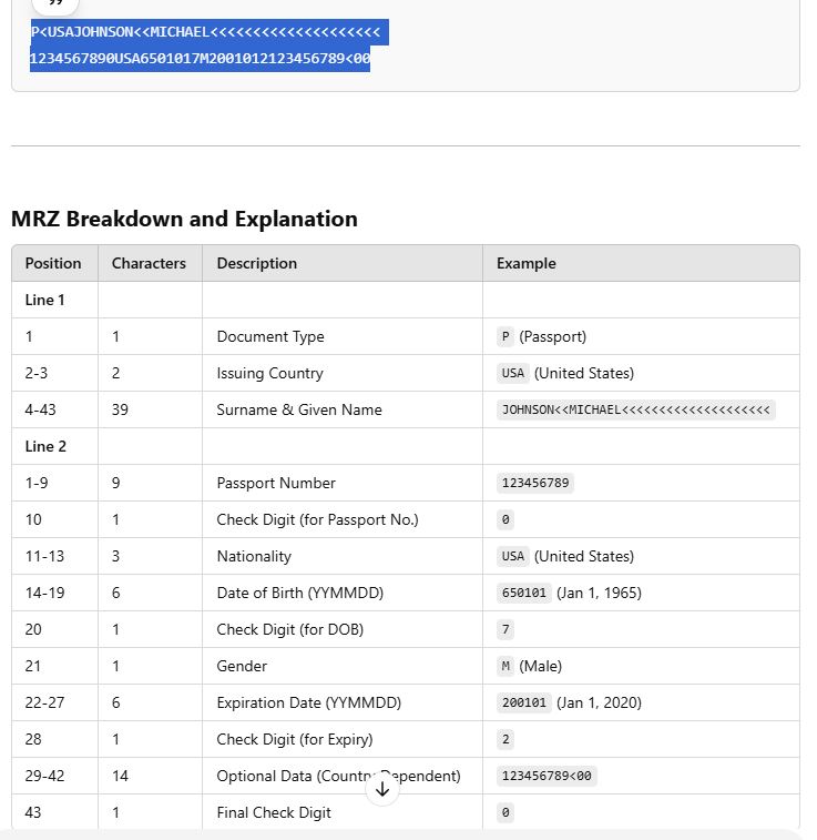 Read MRZ Data from a passport | B4X Programming Forum
