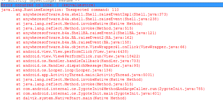 Debugger Errors Using Keyvaluestore B4x Programming Forum 0121