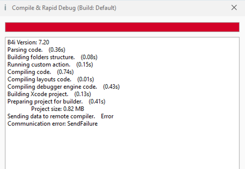 Would like to use local builder | B4X Programming Forum