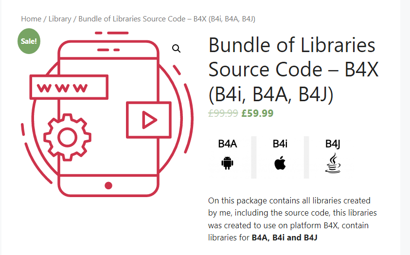 Selling My Libraries All Source Codes B4a B4i B4x Limited Time