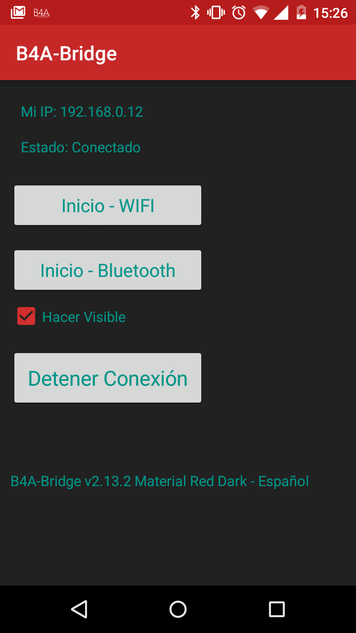 B4A Bridge Material Red Dark / Español | B4X Programming Forum