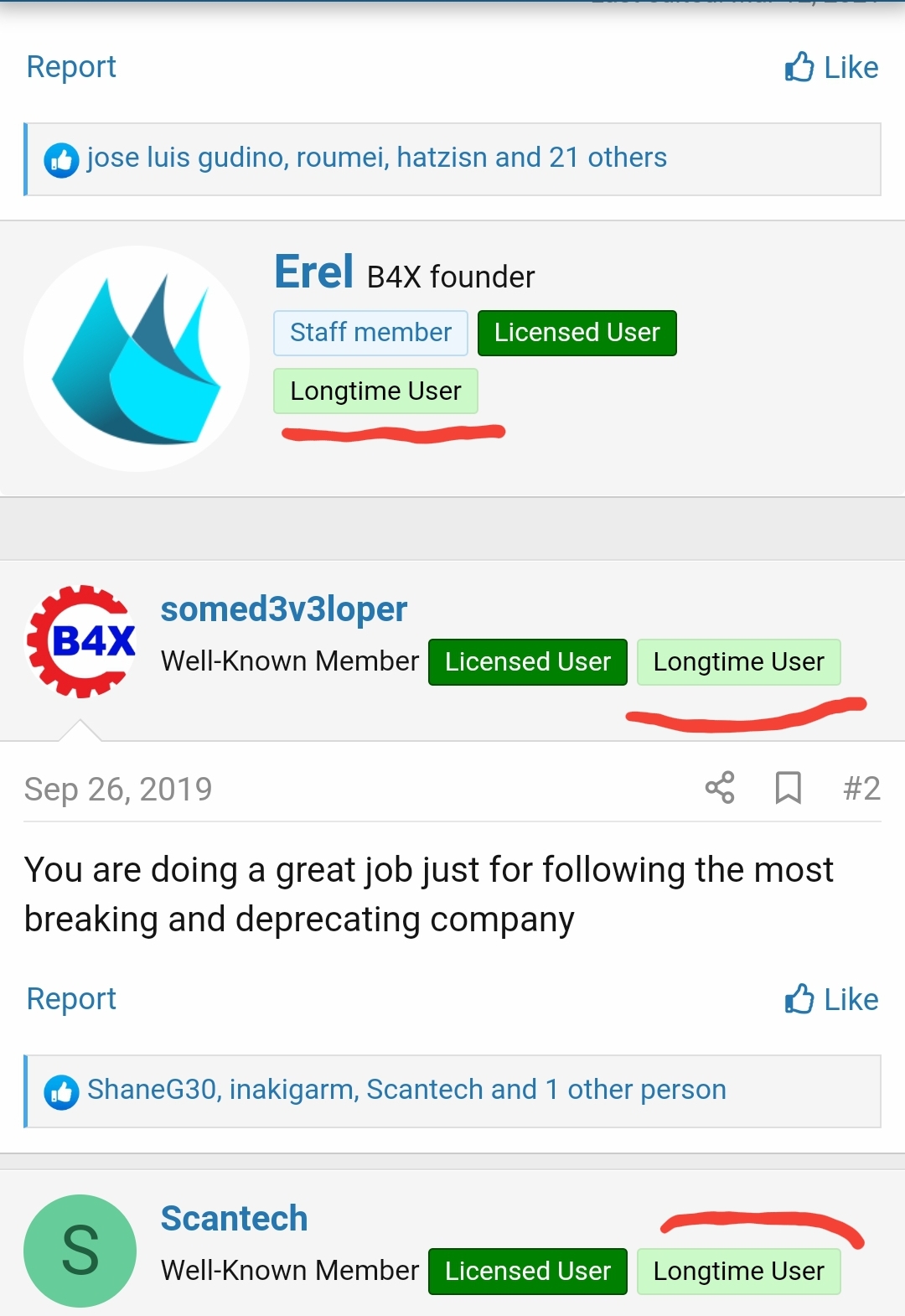 Long time User | B4X Programming Forum