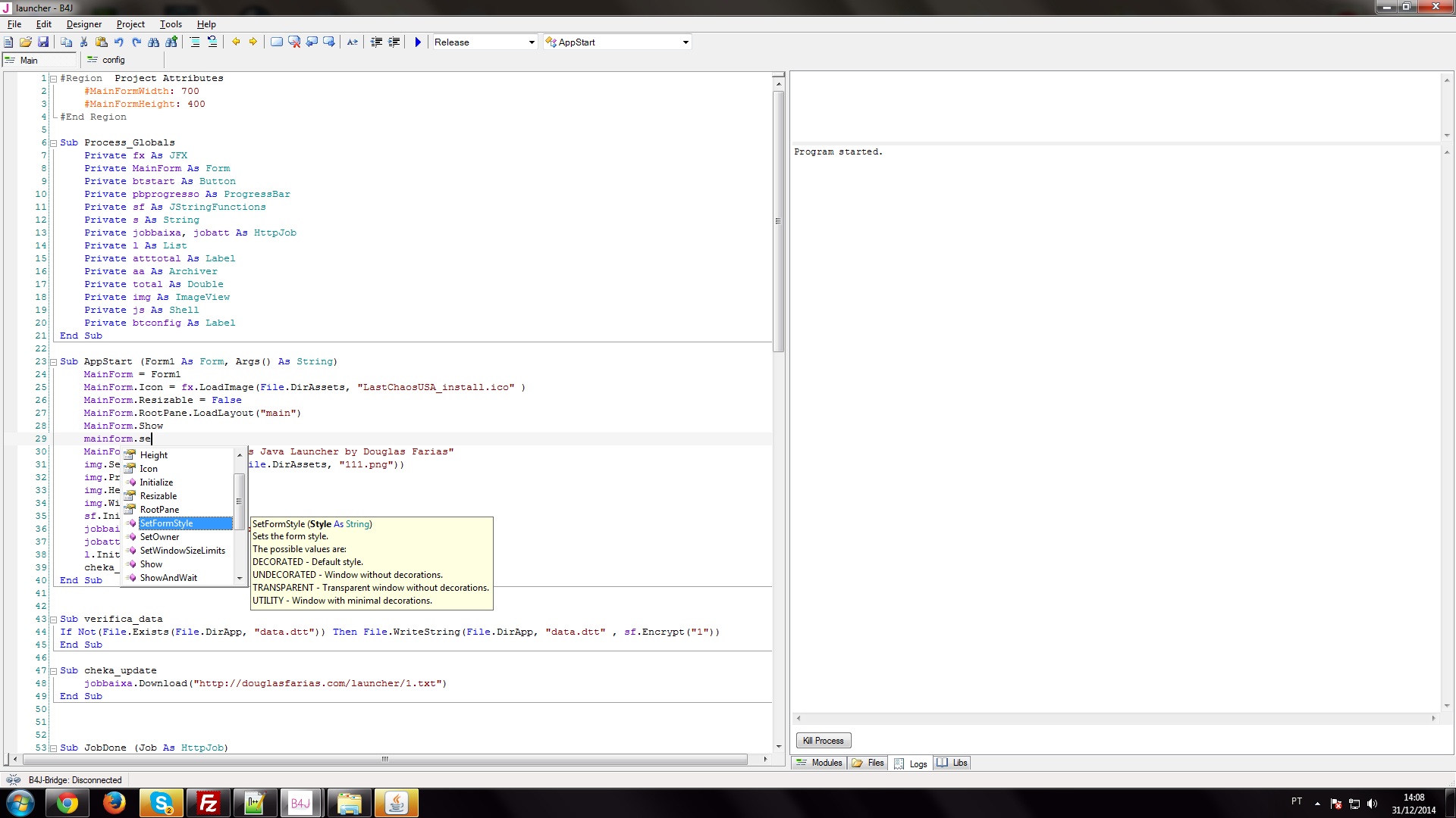 how to remove the close, maximize and minimize | B4X Programming Forum