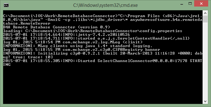 Remote Database Connector (RDC) connection error | B4X Programming Forum